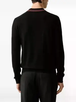 TRUSSARDI Contrast-collar Polo Shirt