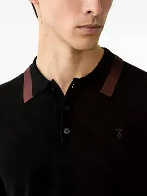 TRUSSARDI Contrast-collar Polo Shirt