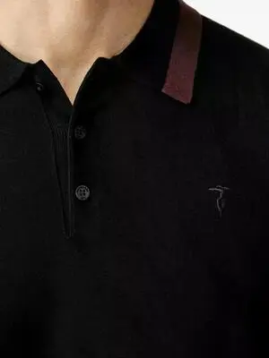 TRUSSARDI Contrast-collar Polo Shirt