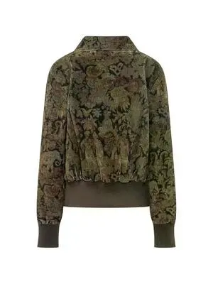 PIERRE-LOUIS MASCIA Gridox Floral-print Corduroy Jacket