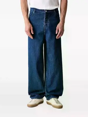 Drole De Monsieur Wide Leg Denim Jeans - Blue
