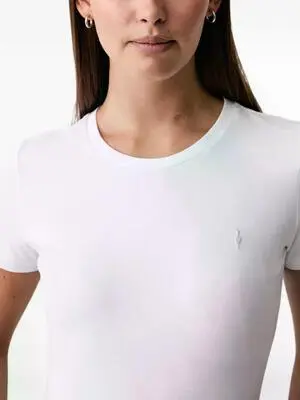 TRUSSARDI Logo-embroidered T-shirt