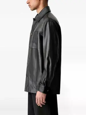 Drole De Monsieur D Mirror Leather Shirt
