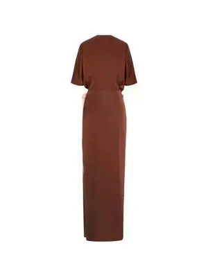 V:PM ATELIER Samantha Draped Knot Maxi Dress
