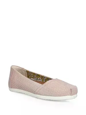 Toms Alpargata Polka-dot Slip-on Ballet Flats - Pink