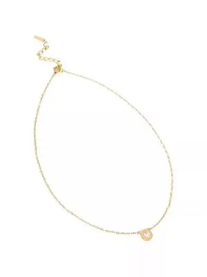 TRUSSARDI Crystal-embellished Logo-engraved Necklace - Gold