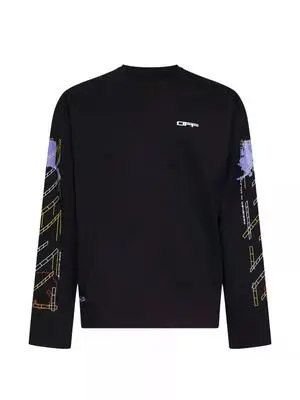 Off-White Archigeography Arrow Long-sleeve T-shirt - Black
