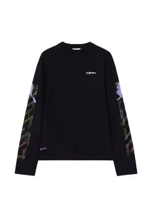 Off-White Archigeography Arrow Skate Long-sleeve T-shirt - Black