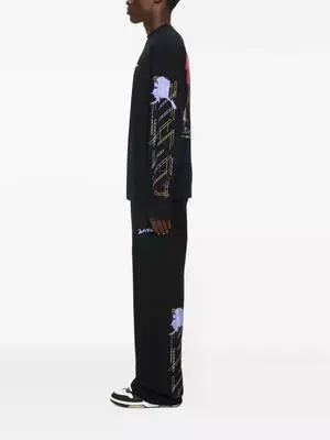 Off-White Archigeography Arrow Skate Long-sleeve T-shirt - Black