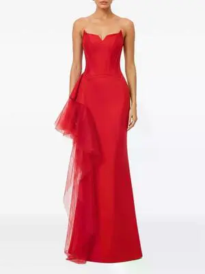 V:PM ATELIER Tulip Ruffled Maxi Dress - Red