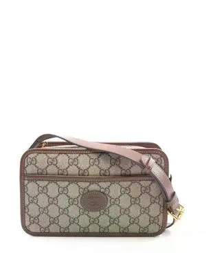 Gucci 2000-2015 Gg Supreme Interlocking G Crossbody Bag - Neutrals
