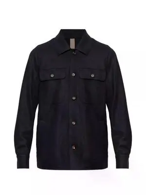 Eleventy Button-up Pocket-detail Shirt - Blue