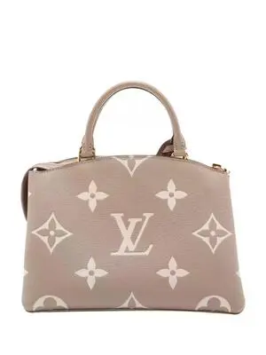 LOUIS VUITTON 2020-2026 Bicolor Monogram Empreinte Giant Petit Palais Satchel