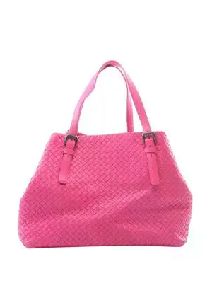 Bottega Veneta 2012-2026 Nappa Intrecciato Tote Bag - Pink