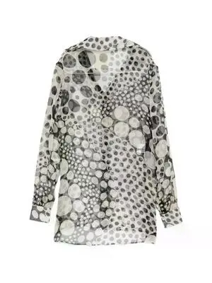 ISABEL SANCHIS Polka-dot Sheer Shirt