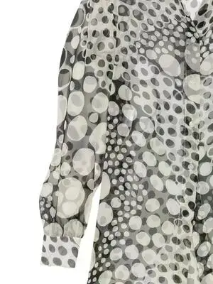 ISABEL SANCHIS Polka-dot Sheer Shirt