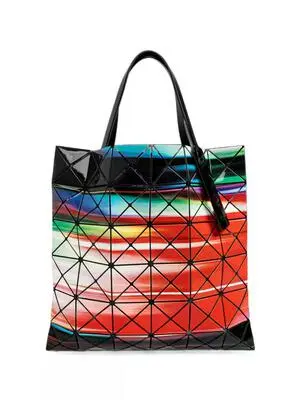Issey Miyake Warp Geometric-panel Tote Bag Red