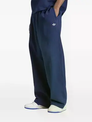 Adidas Logo-embroidered Track Pants - Blue