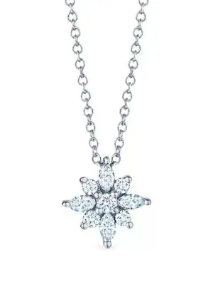 Kwiat Embellished Star Necklace - Silver