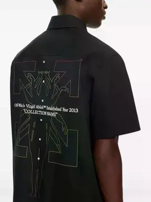 Off-White Chakra Arrow Poplin Slim Bowling Shirt
