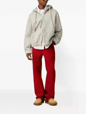 AMI Paris Large-fit Cotton Jeans - Red