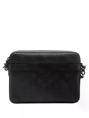 LOUIS VUITTON 2020-2026 Monogram Shadow Trio Messenger Crossbody Bag - Black