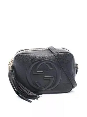 Gucci 2000-2015 Calfskin Soho Disco Crossbody Bag - Black