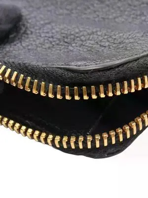 Balenciaga 2018-2026 Medium Goatskin Motocross Classic Metallic Edge Clutch Bag - Black