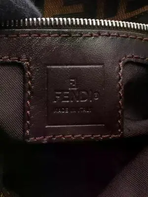 Fendi 2000-2010 Zucca Canvas Baguette Shoulder Bag