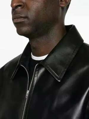 JIL SANDER Zip-up Leather Jacket