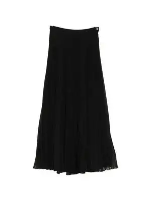 ISABEL SANCHIS Pleated Maxi Skirt - Black