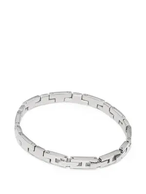 TRUSSARDI Crystal-embellished Chain-link Bracelet - Silver