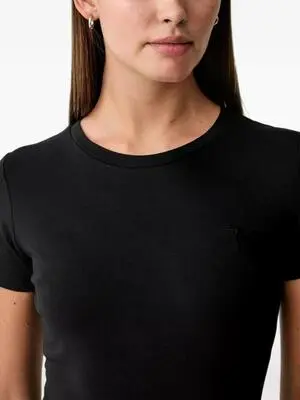TRUSSARDI Logo-embroidered T-shirt