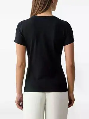 TRUSSARDI Logo-embroidered T-shirt