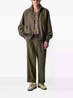 Drole De Monsieur Pleated Turned-up Trousers