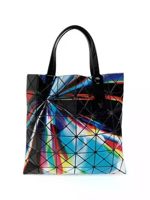 Issey Miyake Warp Geometric-panelled Tote Bag Blue