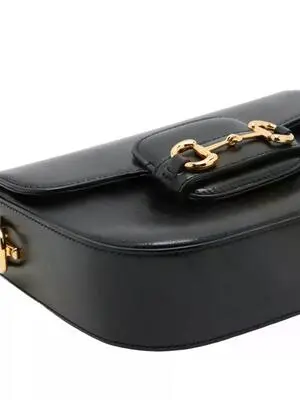 Gucci Small Calfskin Web Horsebit 1955 Cross Body Bag