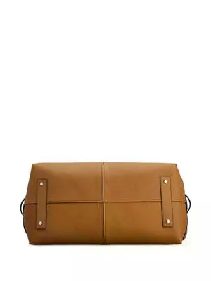 TOD'S Logo-patch Pebbled Duffle Bag