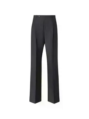 JIL SANDER Frayed-edge Tailored Trousers - Grey