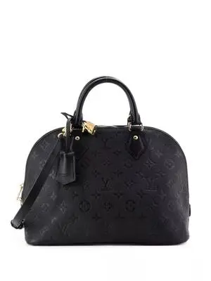 LOUIS VUITTON Alma Handbag Monogram Empreinte Leather Pm Satchel