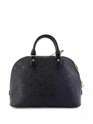 LOUIS VUITTON Alma Handbag Monogram Empreinte Leather Pm Satchel