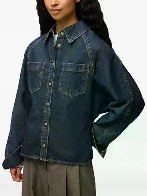 GANNI Textured-denim Jacket