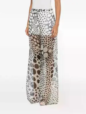 ISABEL SANCHIS Sheer Polka-dot Trousers