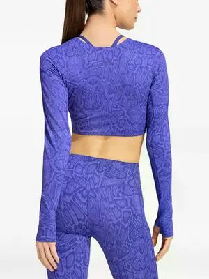 Adidas Primelift Workout Snake Twist-reversible Long-sleeve T-shirt