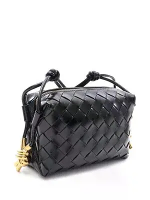 Bottega Veneta Intrecciato Loop Camera Bag - Black