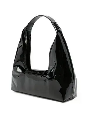 Longchamp Le Pliage Leather Shoulder Bag - Black
