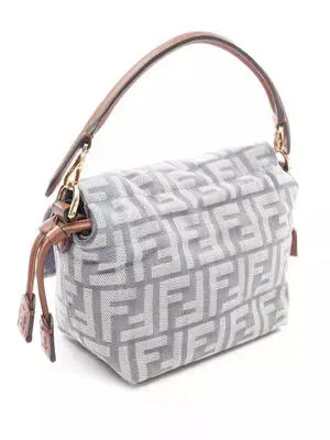 Fendi 2010-2026 Zucca Canvas Mamma Baguette Satchel