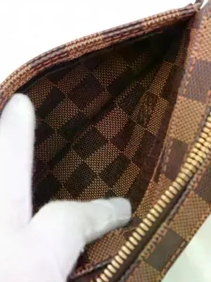 LOUIS VUITTON 2004 Damier Ebene Geronimos Crossbody Bag