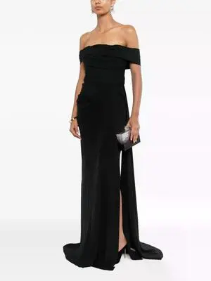 Zuhair Murad Off-shoulder Draped Gown