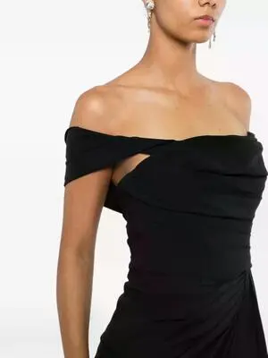 Zuhair Murad Off-shoulder Draped Gown